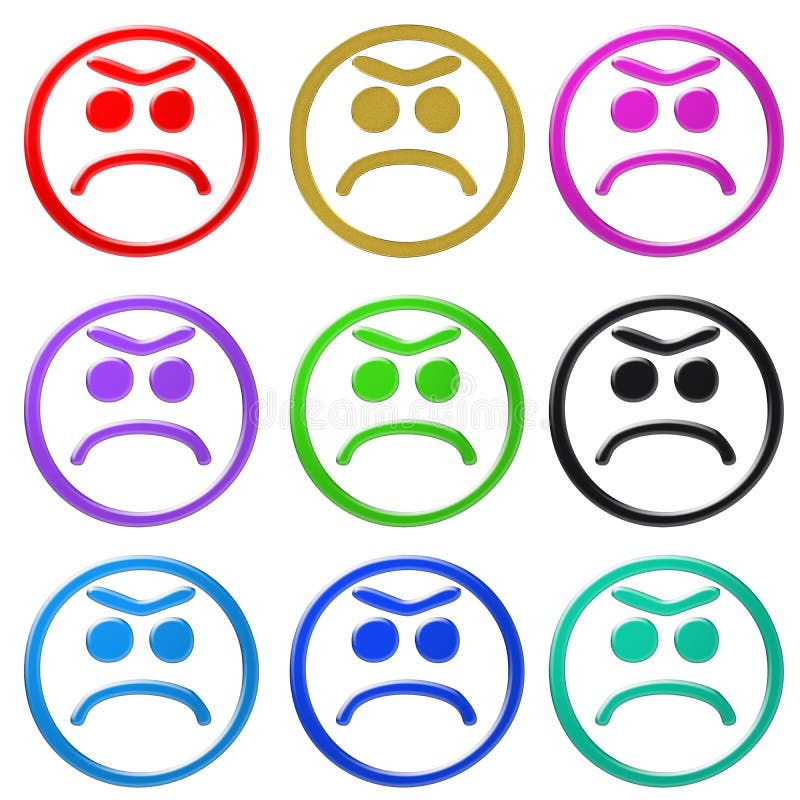 Leet Spreekt - Gezicht Smiley Onder Frowns Stock Illustratie ...