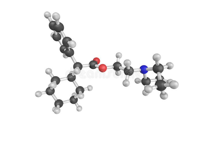 Drofenine, a Spasmolytic Agent. 3d Model Stock Image - Image of ...