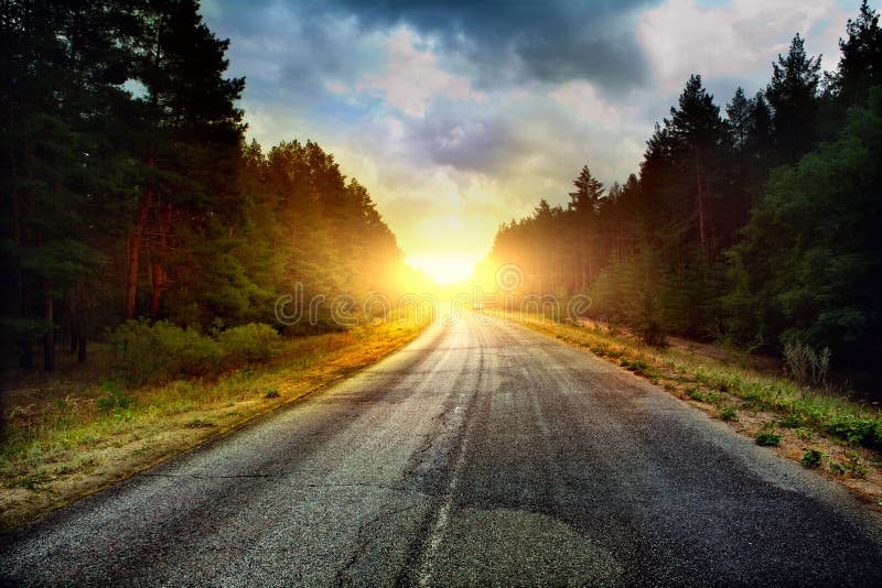 Droga zdjęcie stock. Obraz złożonej z słońce, droga, przejażdżka - 20951594