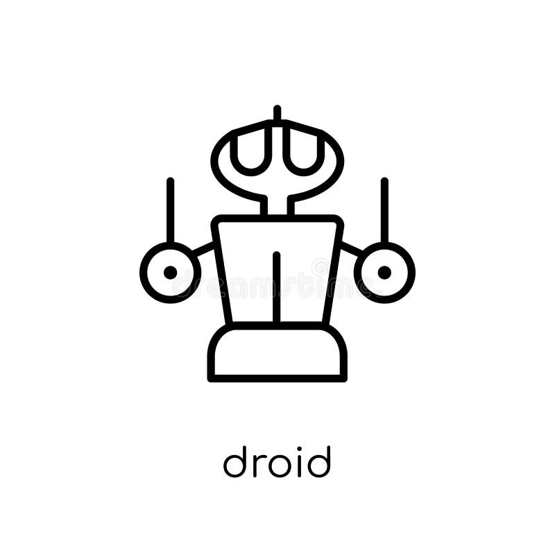 Droid Icon from Science Collection. Stock Vector - Illustration of ...