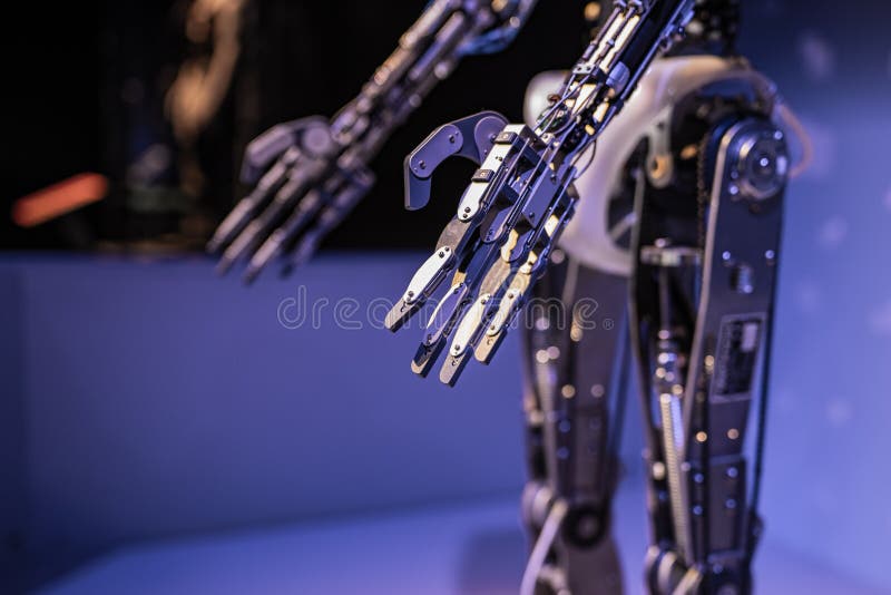 Droid Robotic Hand with Servos Stock Image - Image of gesture ...