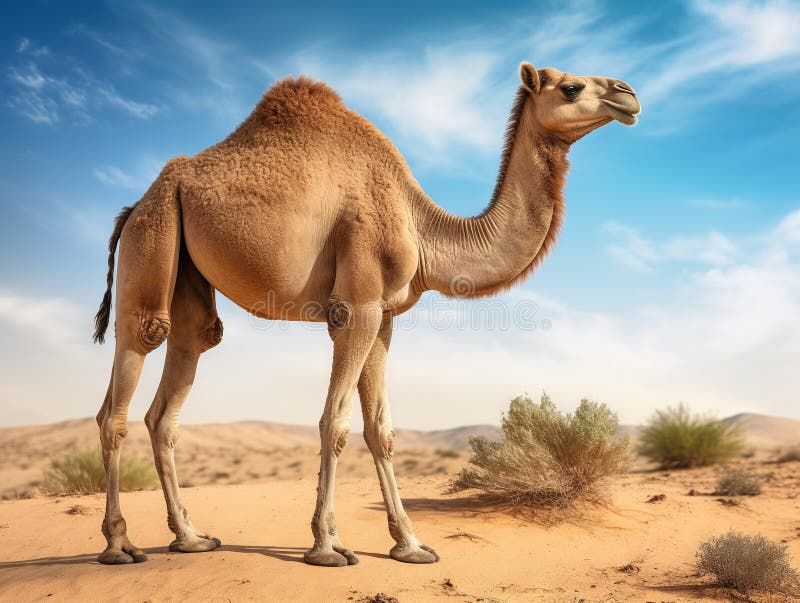 Dromedary camel stock illustration. Illustration of desert - 293693774
