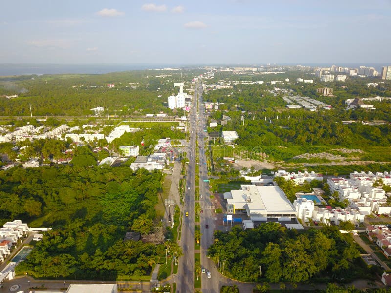 Drone Aerial View of Boulevard of Nations in Acapulco S Diamond Zone ...