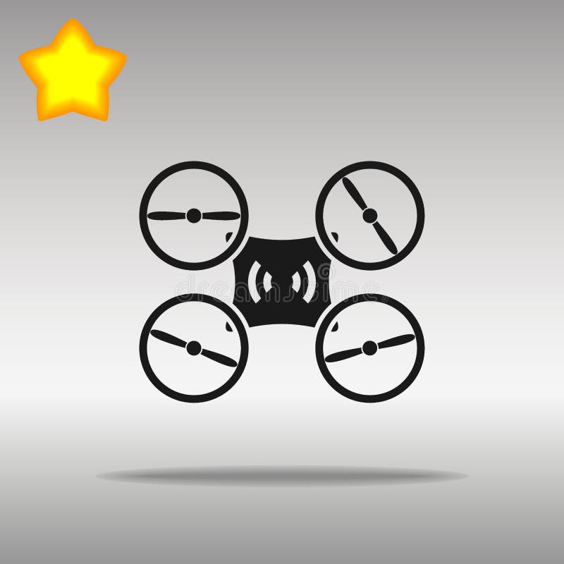Drone Black Icon Button Logo Symbol Stock Vector - Illustration of ...