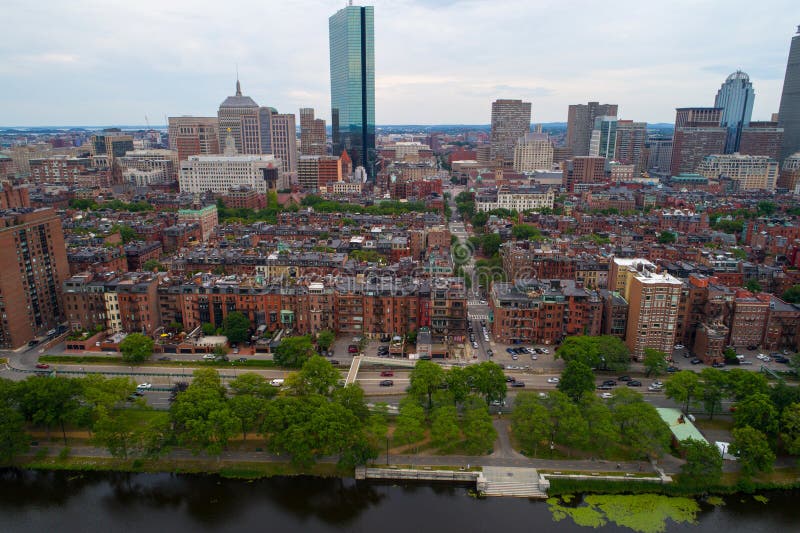 Drone Boston editorial image. Image of real, drone, downtown - 97060885