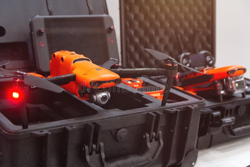 A Drone with a Camera in a Box on a Store Shelf Stock Photo - Image of ...