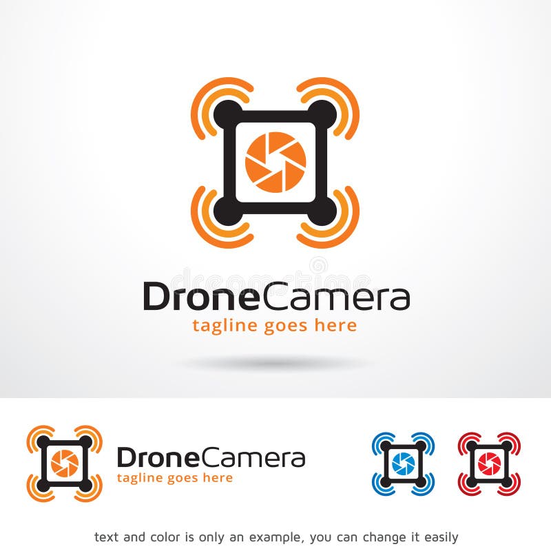 Drone Camera Logo Template Design Vector Stock Vector - Illustration of ...