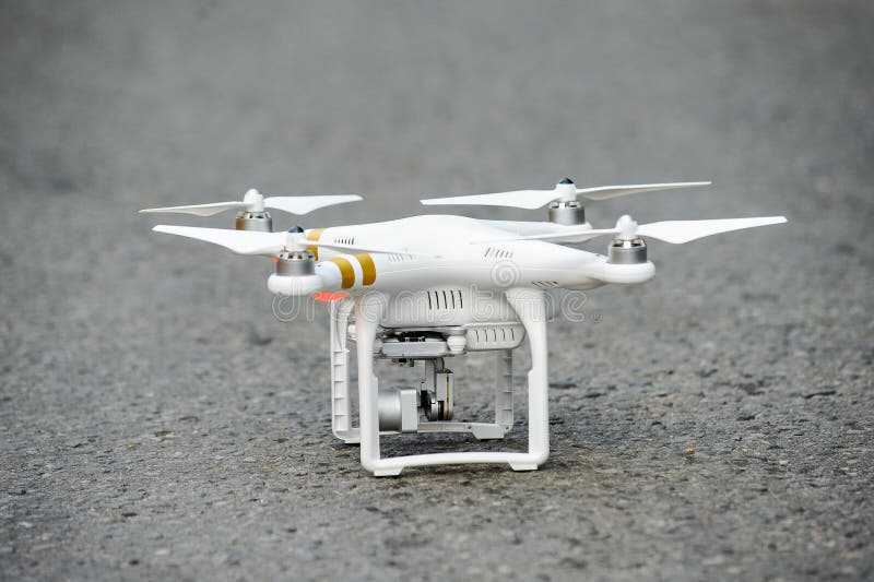 Drone with camera stock image. Image of modern, quadruped - 73337987
