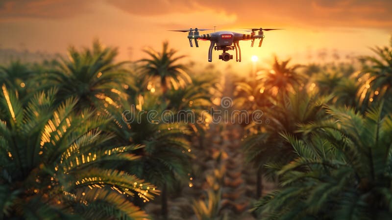 Drone Capturando La Puesta De Sol Sobre El Oasis De La Palma En El ... Drone Capturando La Puesta De Sol Sobre El Oasis De La Palma En El ...