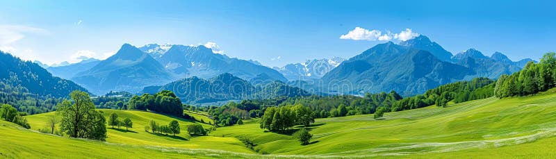 Drone Capture of a Natural Mountain Landscape in Spring, Drone Mountain ...