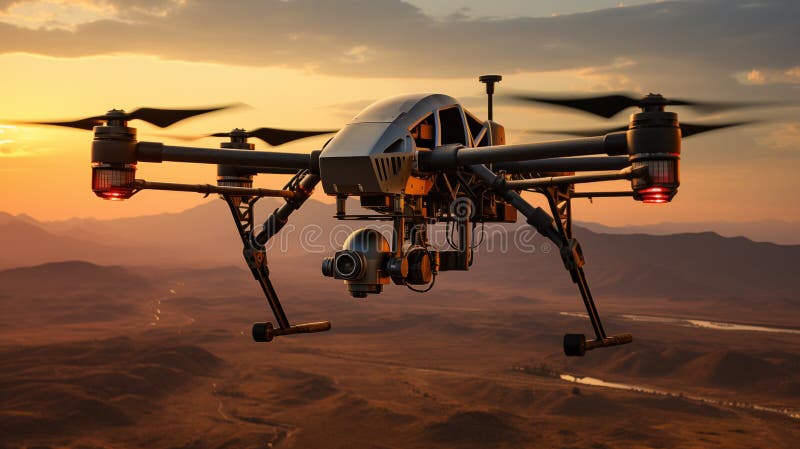 Drone Captures Undulating Landscape of Remote Desert Area Ai Generated ...