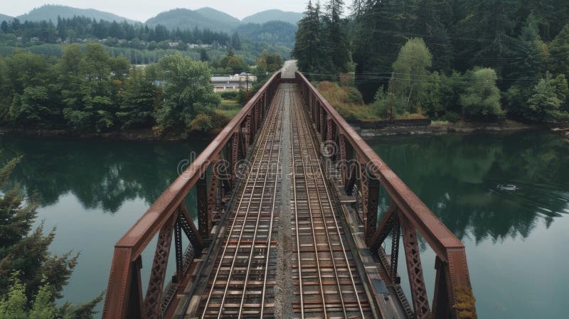 A Drone Captures a Unique Aerial View of a Train Bridge and Its Passing ... A Drone Captures a Unique Aerial View of a Train Bridge and Its Passing ...