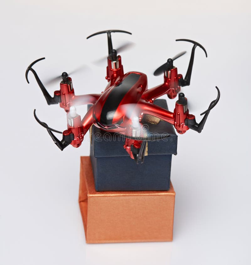 Drone package delivery stock image. Image of delivery - 85579019