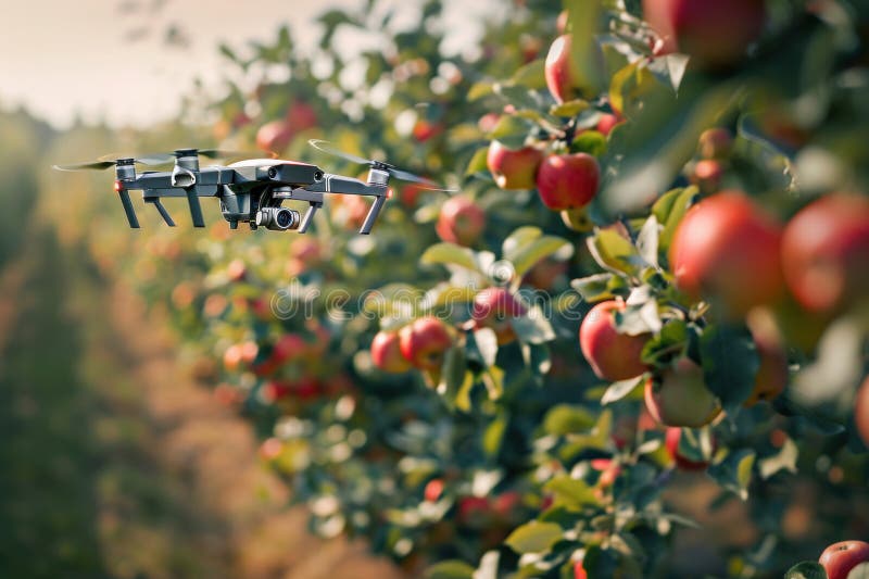 Drone Checking and Observing Apple Trees, Smart Technologies in ...
