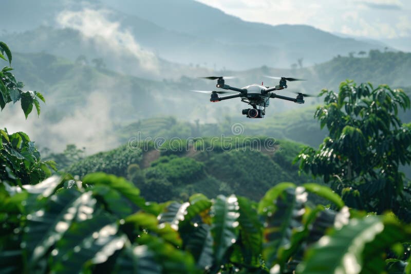 Drone Checking and Observing Coffee Trees, Smart Technologies in ...