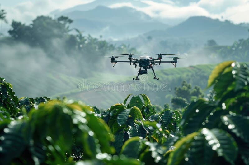 Drone Checking and Observing Coffee Trees, Smart Technologies in ...