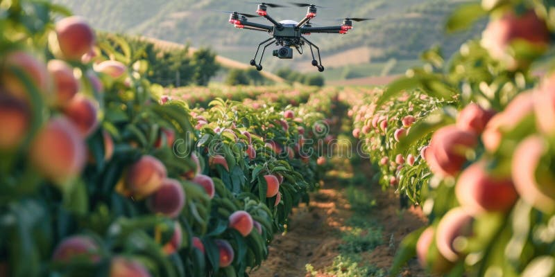 Drone Checking and Observing Peach Trees, Smart Technologies in ...