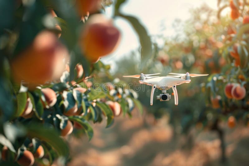 Drone Checking and Observing Peach Trees, Smart Technologies in ...