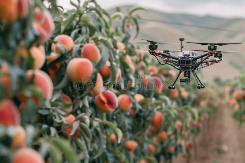Drone Checking and Observing Peach Trees, Smart Technologies in ...