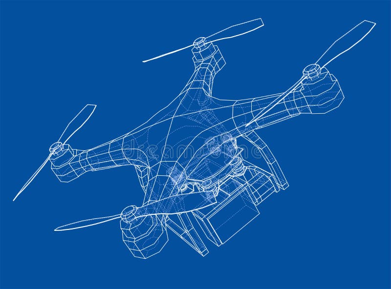 Drone Blueprint Stock Illustrations – 387 Drone Blueprint Stock ...
