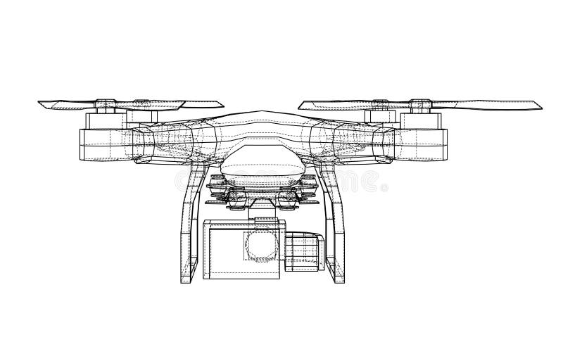 Drone Blueprint Stock Illustrations – 387 Drone Blueprint Stock ...