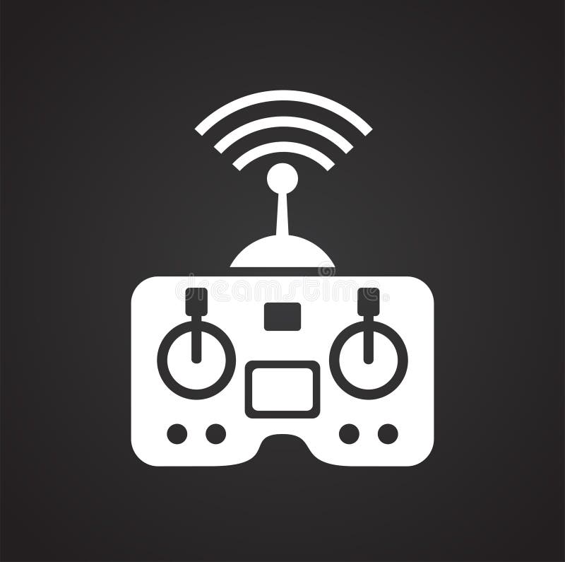 Drone Controller Icon on White Background for Graphic and Web Design ...