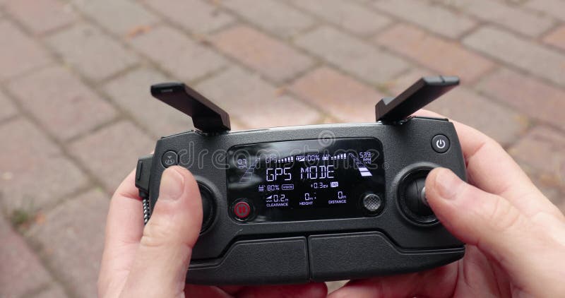 Drone Controller Remote Held in Hand Stock Video - Video of steer ...