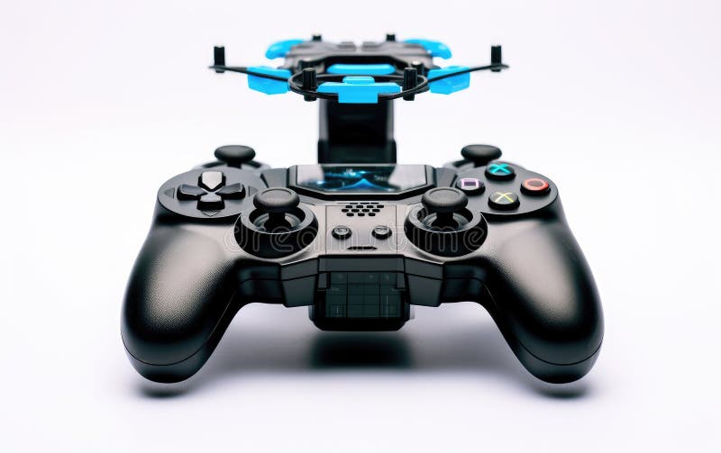 Drone Controller on White Background Stock Illustration - Illustration ...