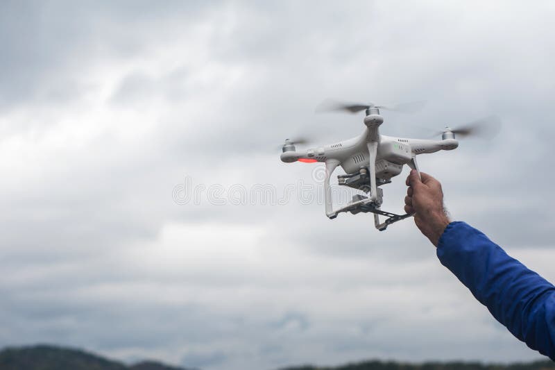 The Drone Copter with Digital Camera Stock Photo - Image of flight ...