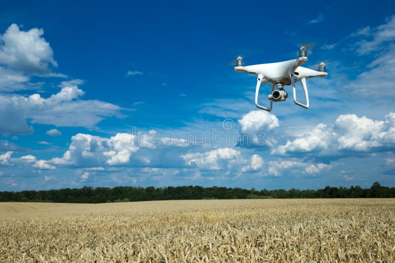 The drone copter flying stock image. Image of videography - 264743503