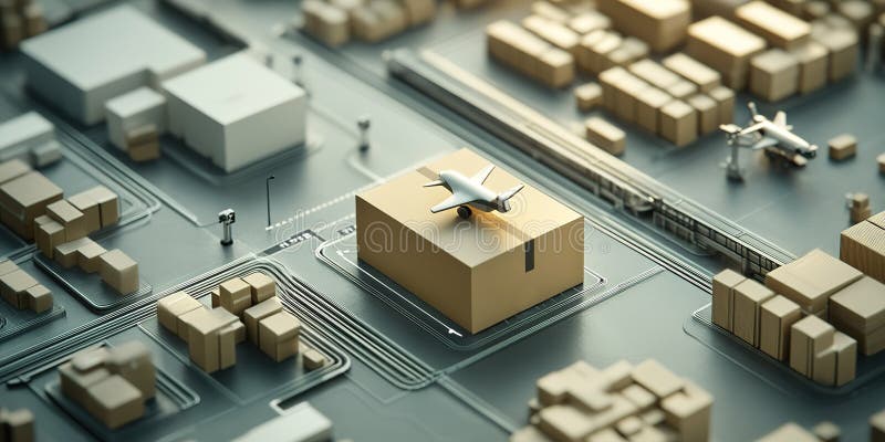 Drone Delivery System Operating in a Modern Logistics Hub with Urban ...