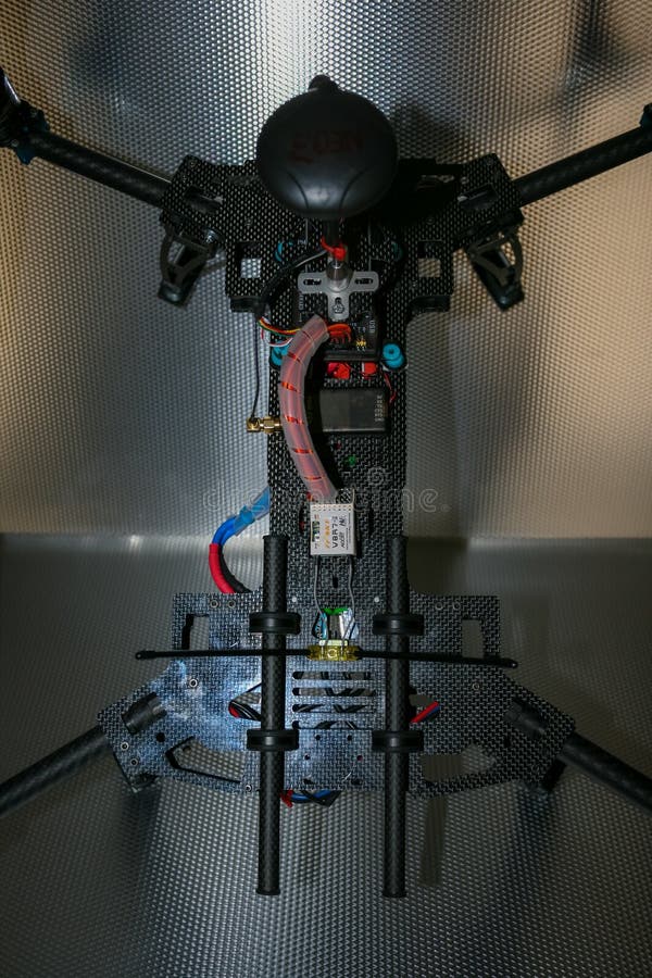 Drone Design Prototype and Build Showing Different Electronic Modules ...