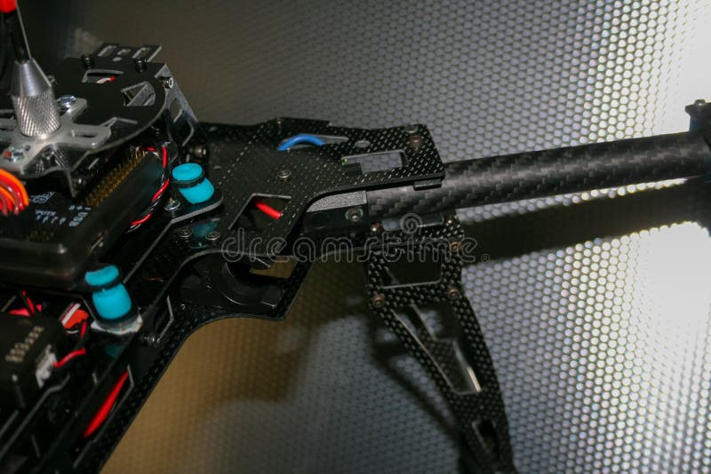 Drone Design Prototype and Build Showing Different Electronic Modules ...