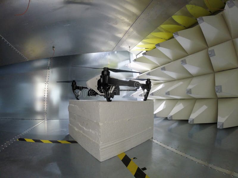 Drone Electromagnetic Compatibility EMC Test in GTEM Cell Stock Photo ...