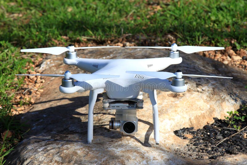 Drone Equipped with High Resolution 4K Video Camera Stock Photo - Image ...