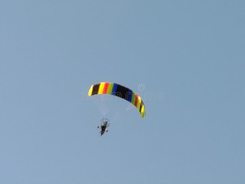 Drone Flight Clear Blue Sky Stock Photo - Image of wing, clear: 219747912