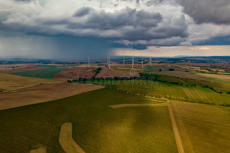 Drone Flight at High Altitude Over a Large Field with Many Wind ...