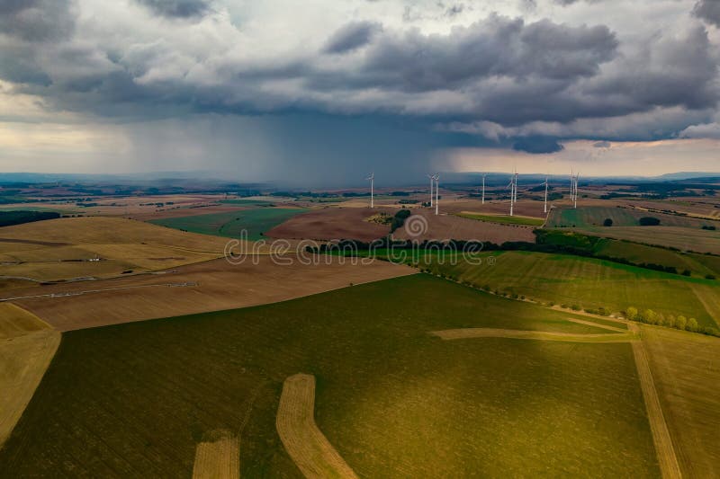 Drone Flight at High Altitude Over a Large Field with Many Wind ...