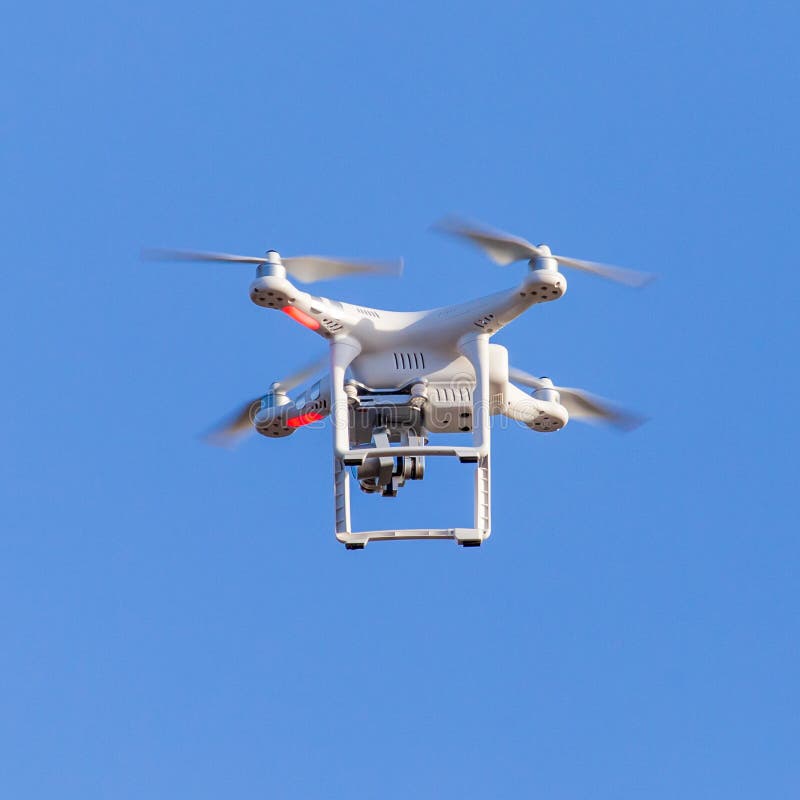 Drone in flight in nature stock photo. Image of robot - 171672344