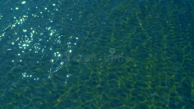 Drone Flight Over the Sea, Ocean or River. Aerial View of the Water ...