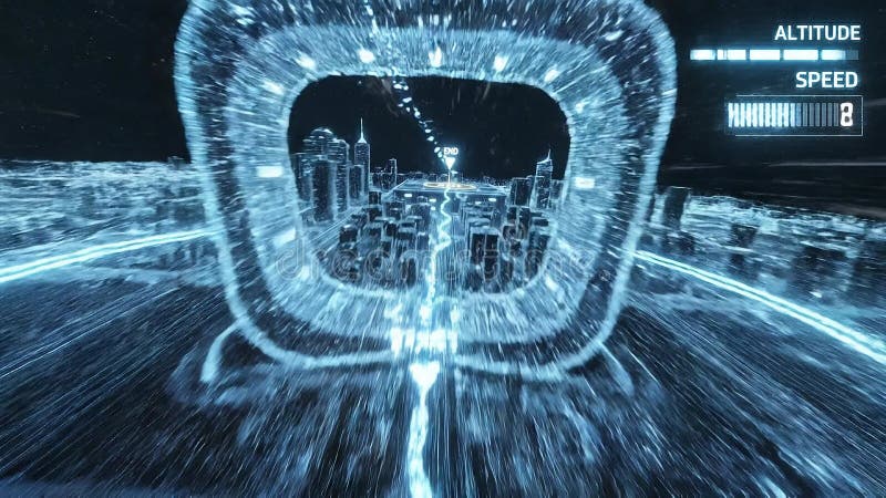 Drone Flight Path 3D Mapping Animation Stock Video - Video of journey ...