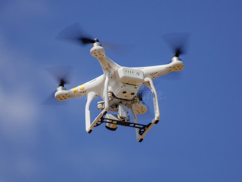 Drone Fly at High Speed on a Sky Stock Photo - Image of modern, white ...