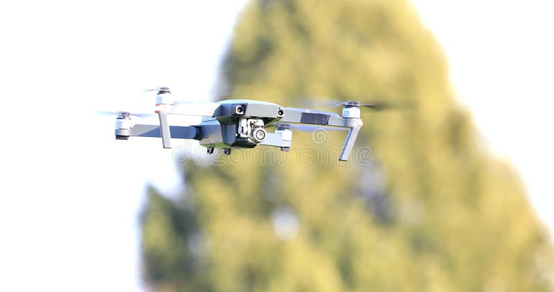 Unmanned Aircraft Monitors the Surroundings. Stock Video - Video of ...