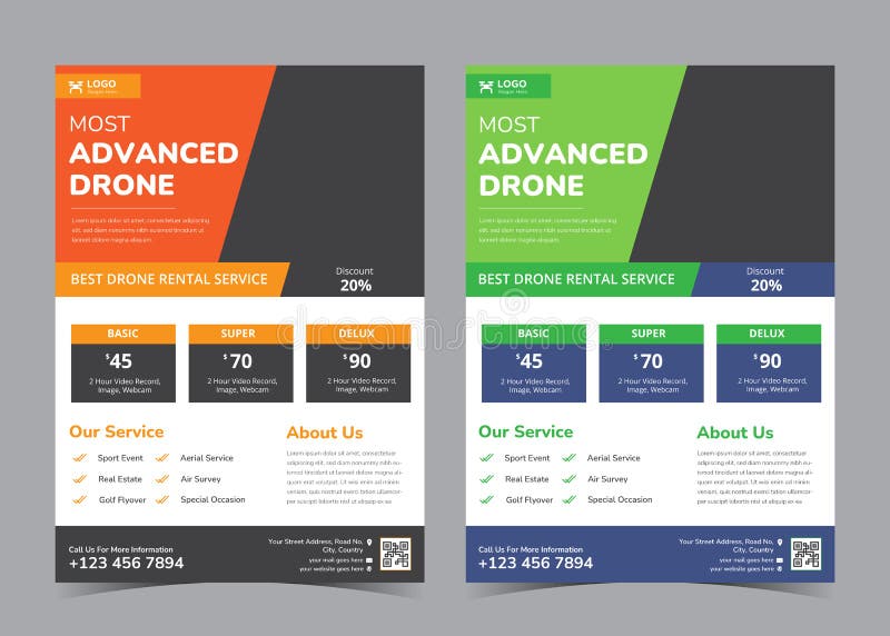Pro Cam Drone Service Poster Drone Social Media Post and Flyer Stock ...