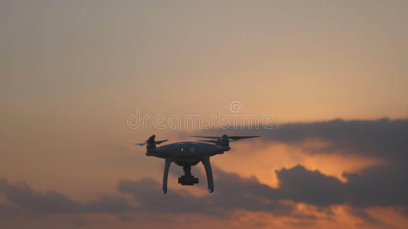 Drone Flying on the Beautiful Sky Stock Image - Image of couple, clouds ...