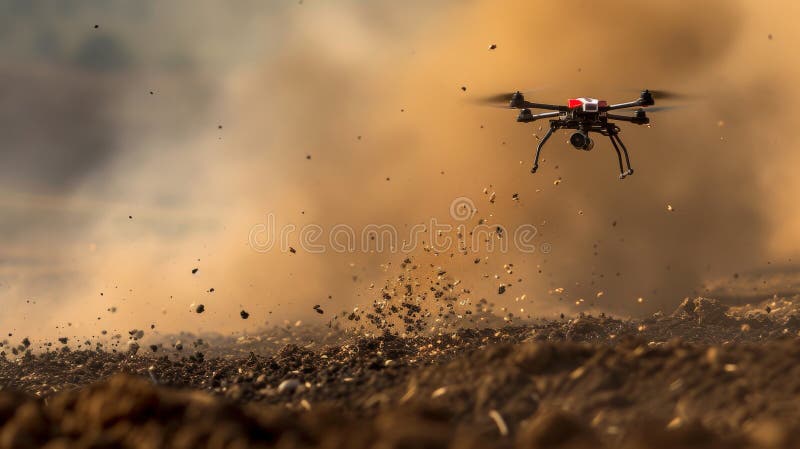 Drone Flying Dusty Field Motion Stock Photos - Free & Royalty-Free ...