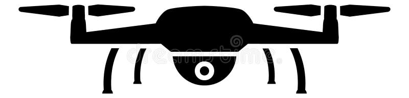 Drone Pilot Icon in orange stock vector. Illustration of pictogram ...