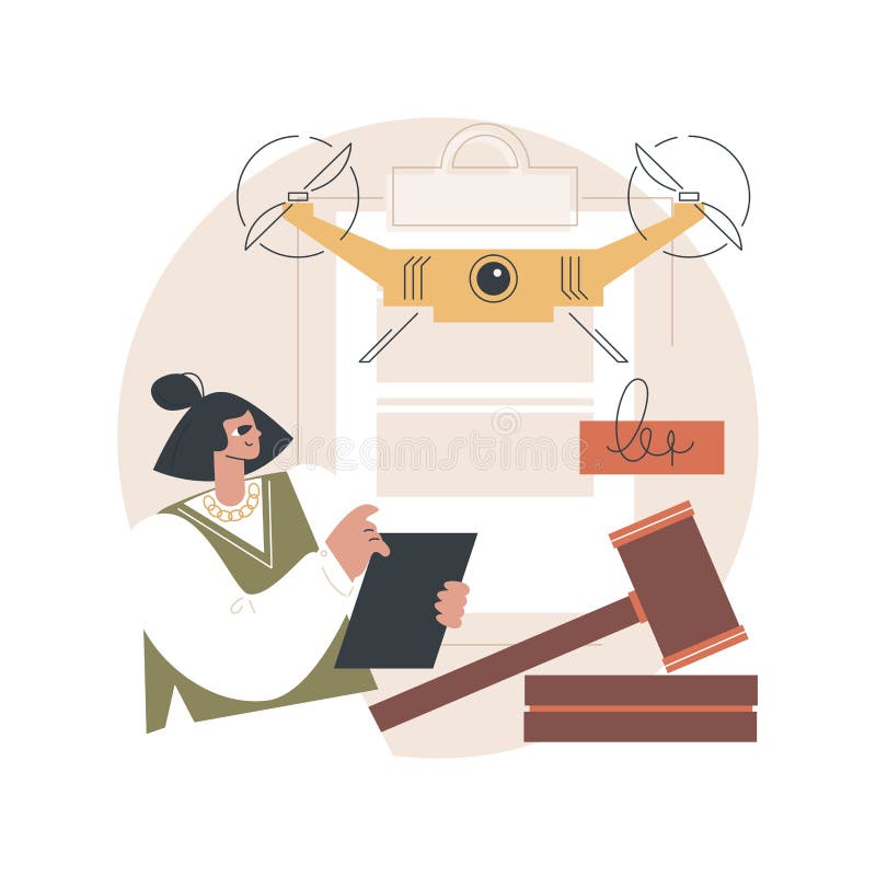 Drone Flying Regulations Abstract Concept Vector Illustration. Stock ... Drone Flying Regulations Abstract Concept Vector Illustration. Stock ...