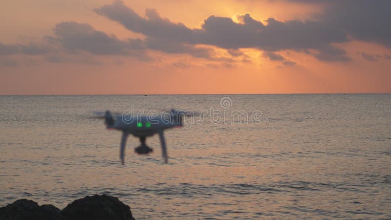 Drone flying on the sea stock photo. Image of girl, clean - 123566784
