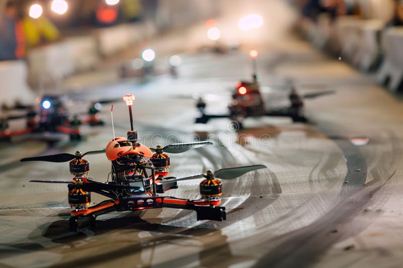 Drone Flying in the Sky Over Nature during Observation Stock Photo ...